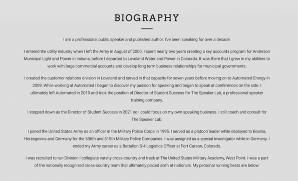 How to write a speaker bio (with examples) — The Speaker Lab