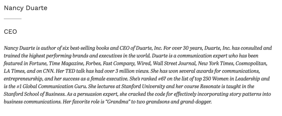 How To Write A Speaker Bio with Examples The Speaker Lab